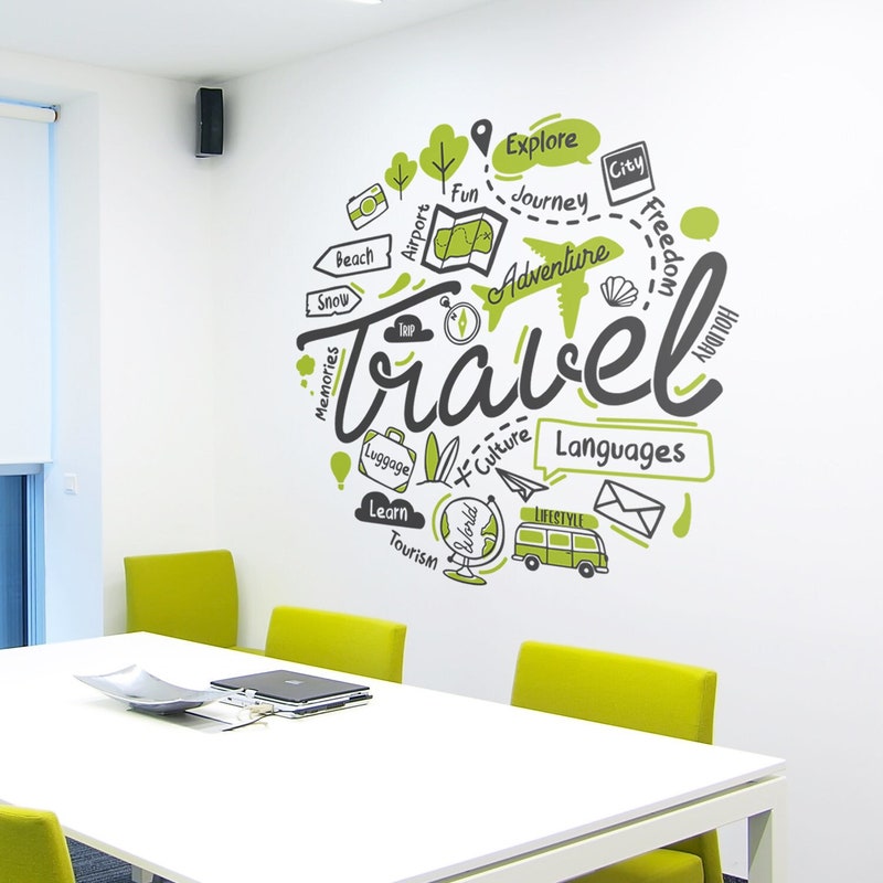 Travel Wall Decal - Etsy