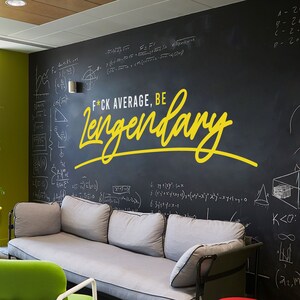 Be Legendary Wall Decal, Office Wall Art, Office Decor, Office Wall ...