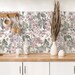 Kitchen and Bathroom Splashback Panel Removable Vinyl Wallpaper Boho ...
