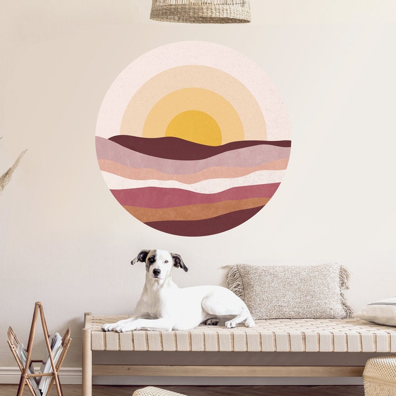 Sunset Wall Decal - Etsy