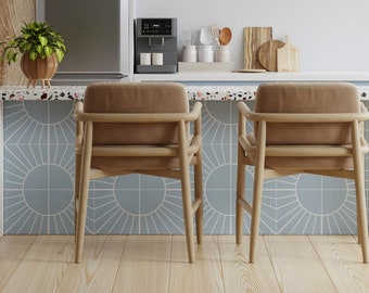 Casablanca Aqua Tile Decals - Moroccan Tile Stickers Collection - Self ...