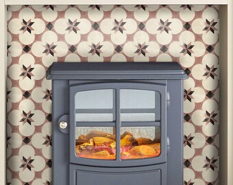 Red Tile Stickers - Etsy