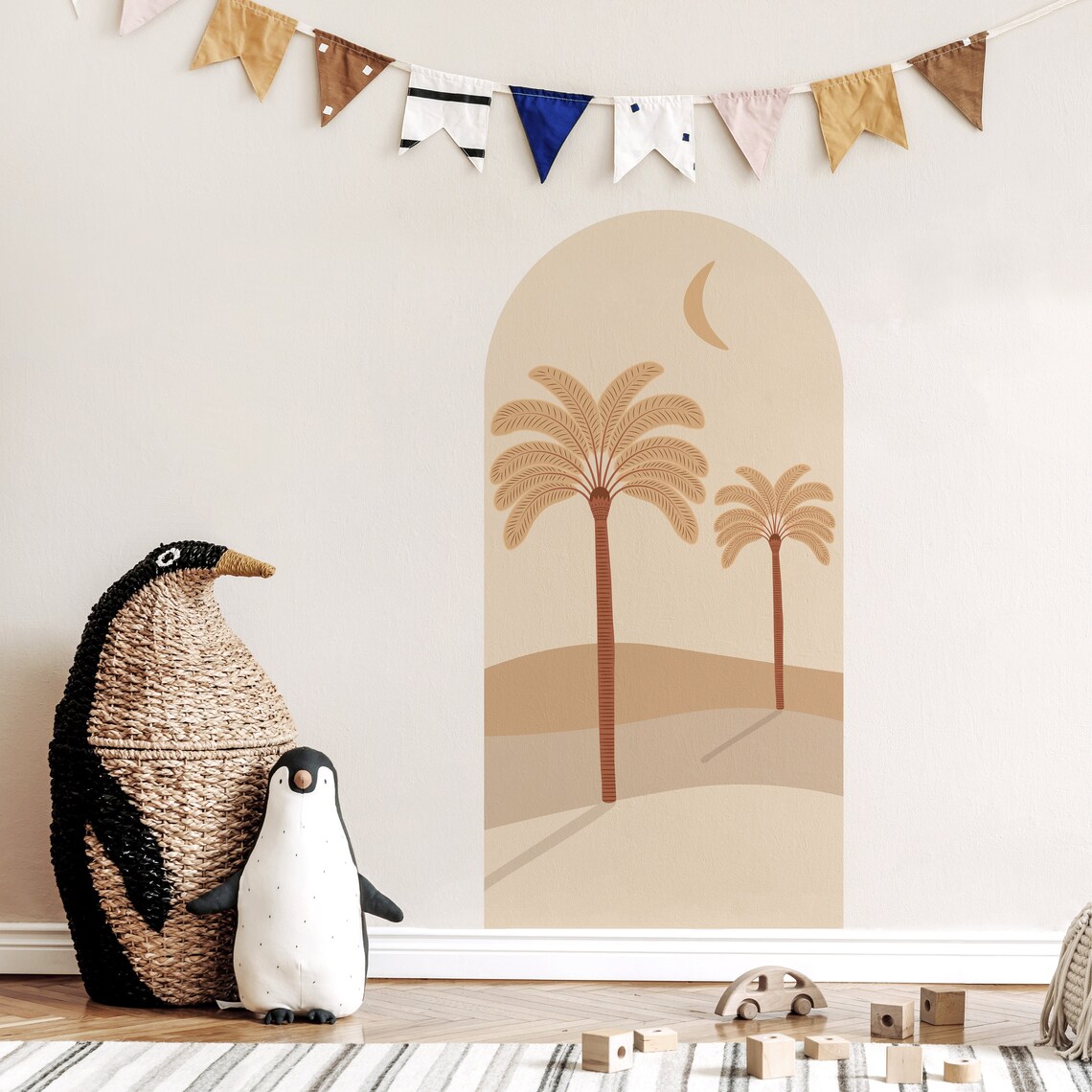 Boho Paradise Palm Tree Arch Sticker Arch Wall Sticker Boho - Etsy