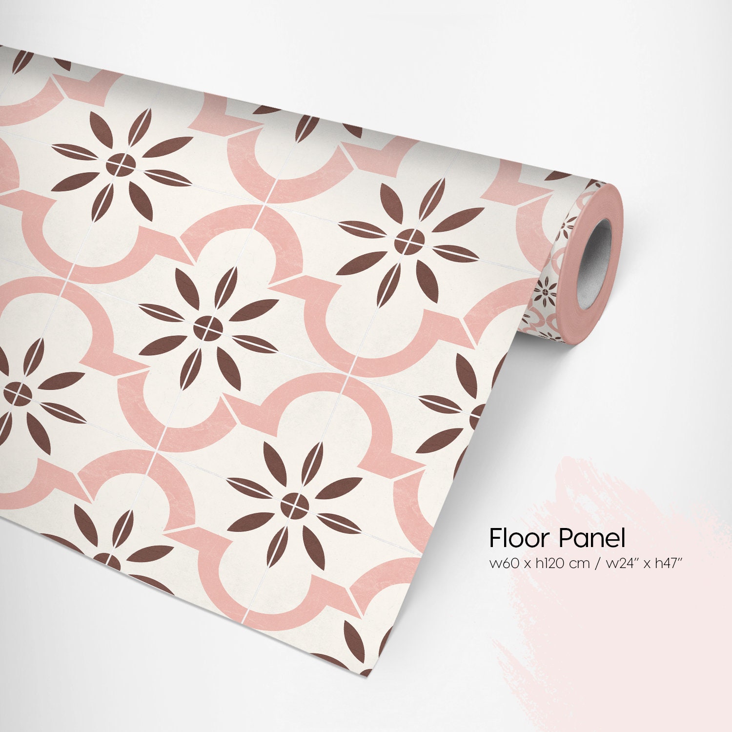 Granada Pink Floor Tile Sticker Panel Peel and Stick Decal - Etsy