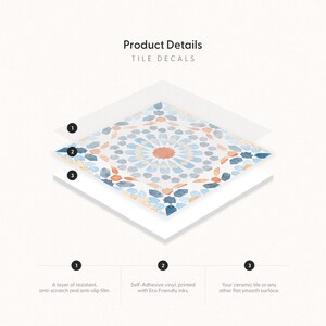 Rabat Mix Tile Decals - Moroccan Tile Stickers Collection - Self ...