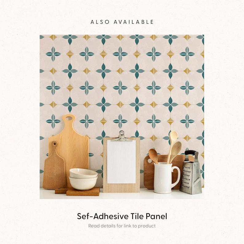 Evening Star Teal Tile Decals Self-adhesive Wall & Floor - Etsy