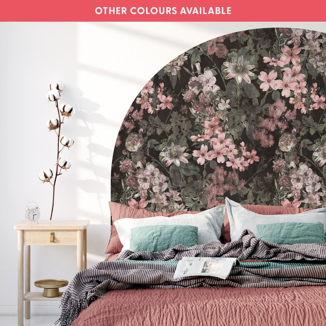 Vintage Garden Headboard Sticker, Bed Arch Sticker, Headboard Wall ...