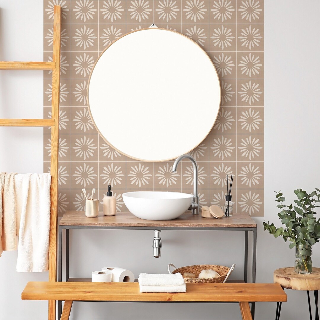 Kitchen and Bathroom Splashback Panel - Removable Vinyl Wallpaper ...