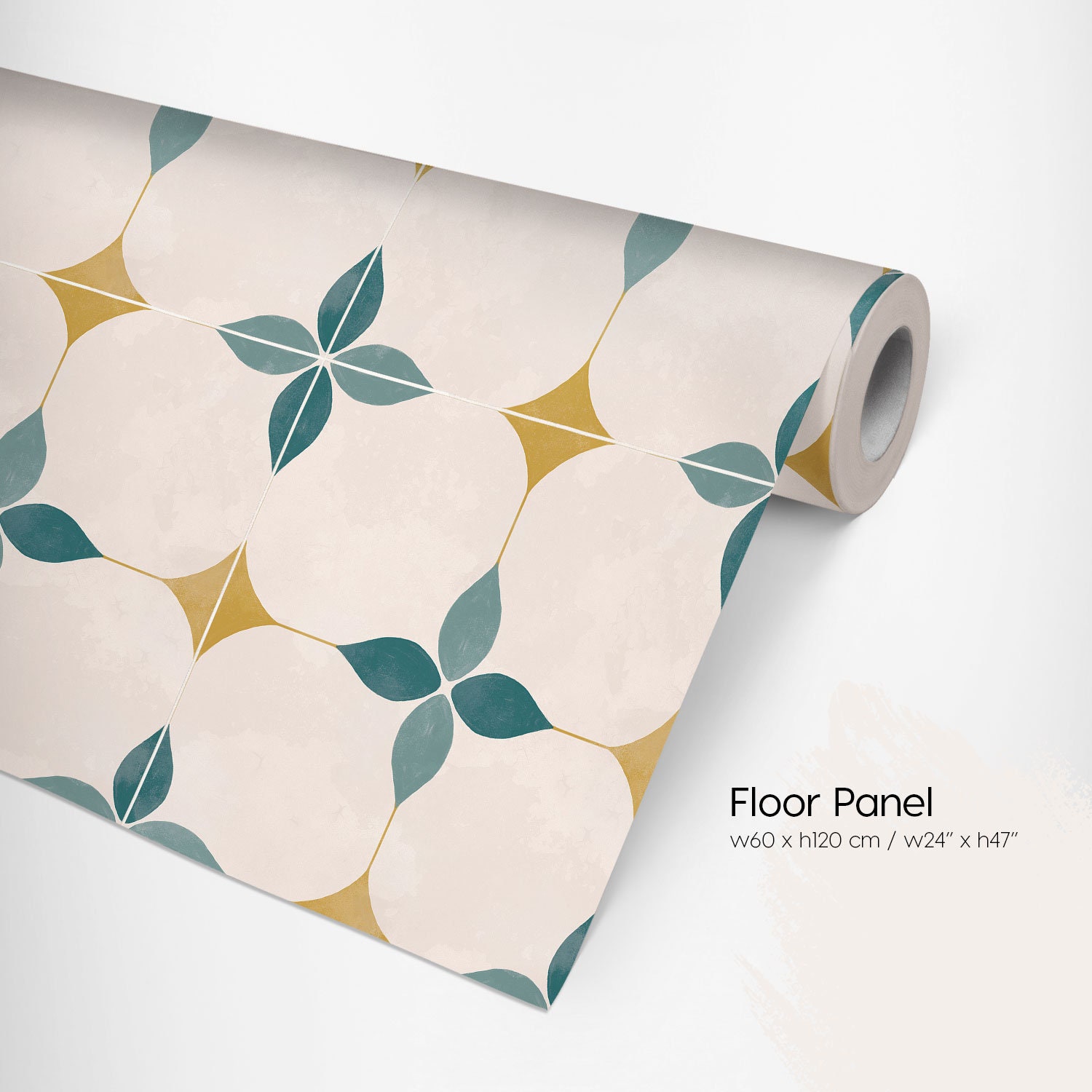 Evening Star Teal Floor Tile Sticker Panel Peel and Stick - Etsy Ireland