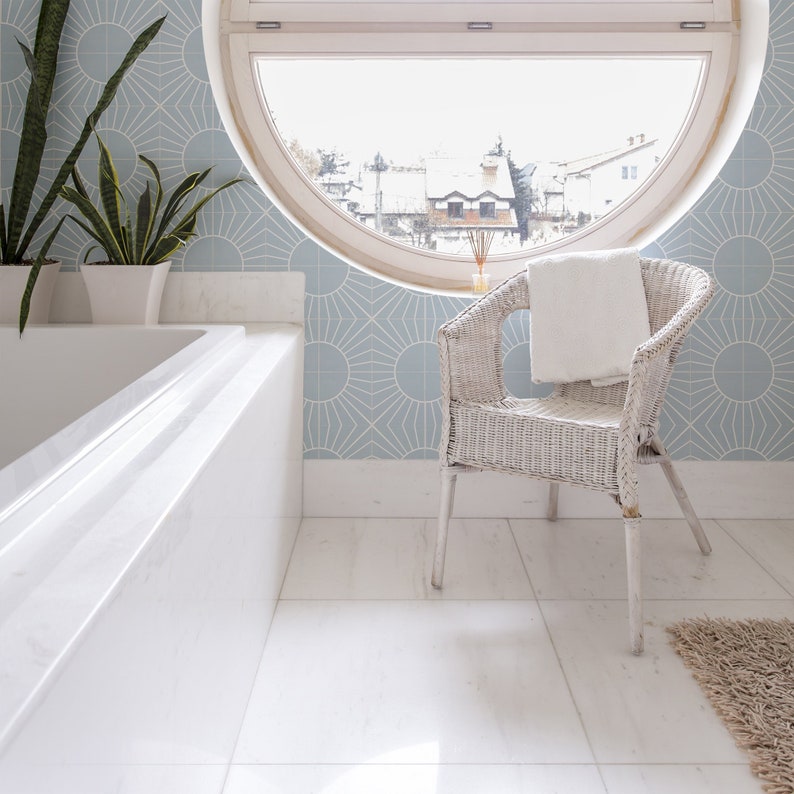 Sun Tile Iceberg Backsplash Peel and Stick in Roll Wall - Etsy