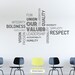 Our Values 3D Office Decor 3D Values Decal Office Wall Art - Etsy