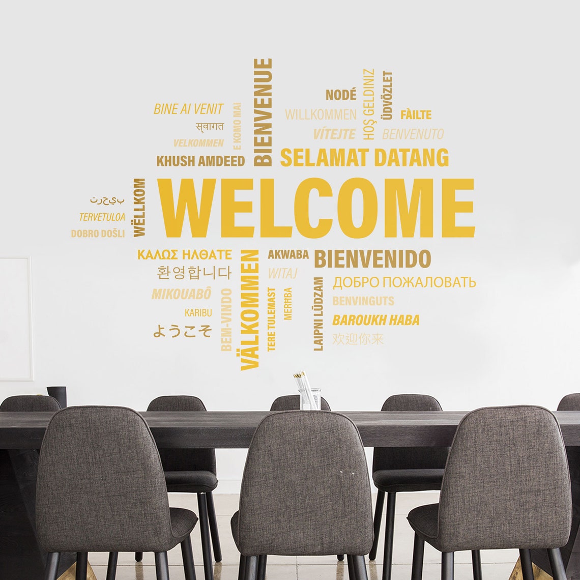 Welcome Office Wall Decal Welcome Decal Office Wall Art - Etsy
