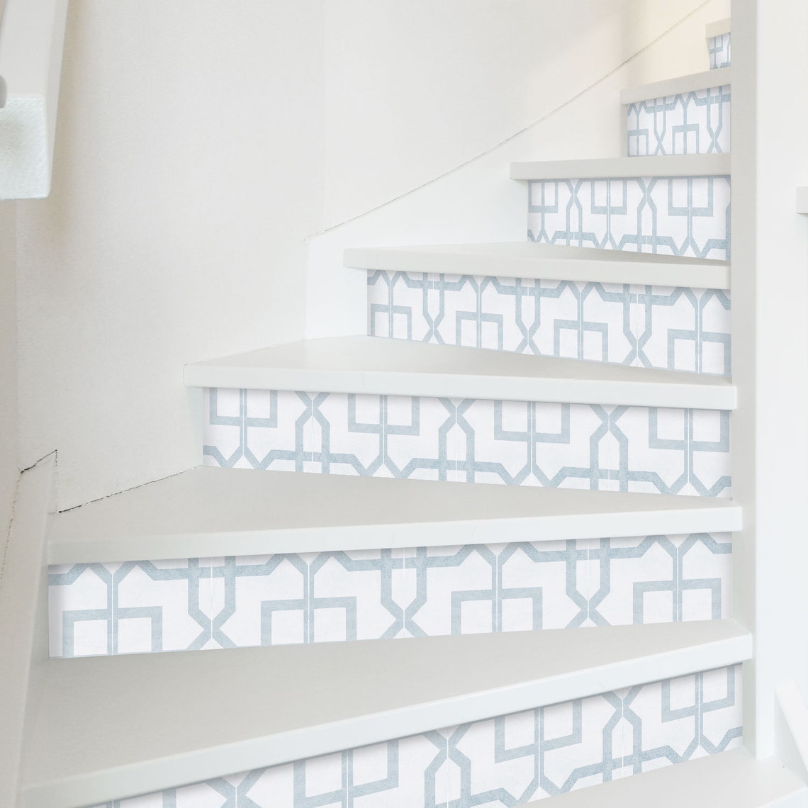Glacier Blue Stair Riser Stickers Pack of 6 Removable Stair | Etsy