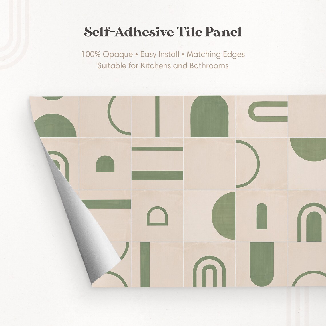 Kitchen and Bathroom Splashback Panel Removable Vinyl - Etsy