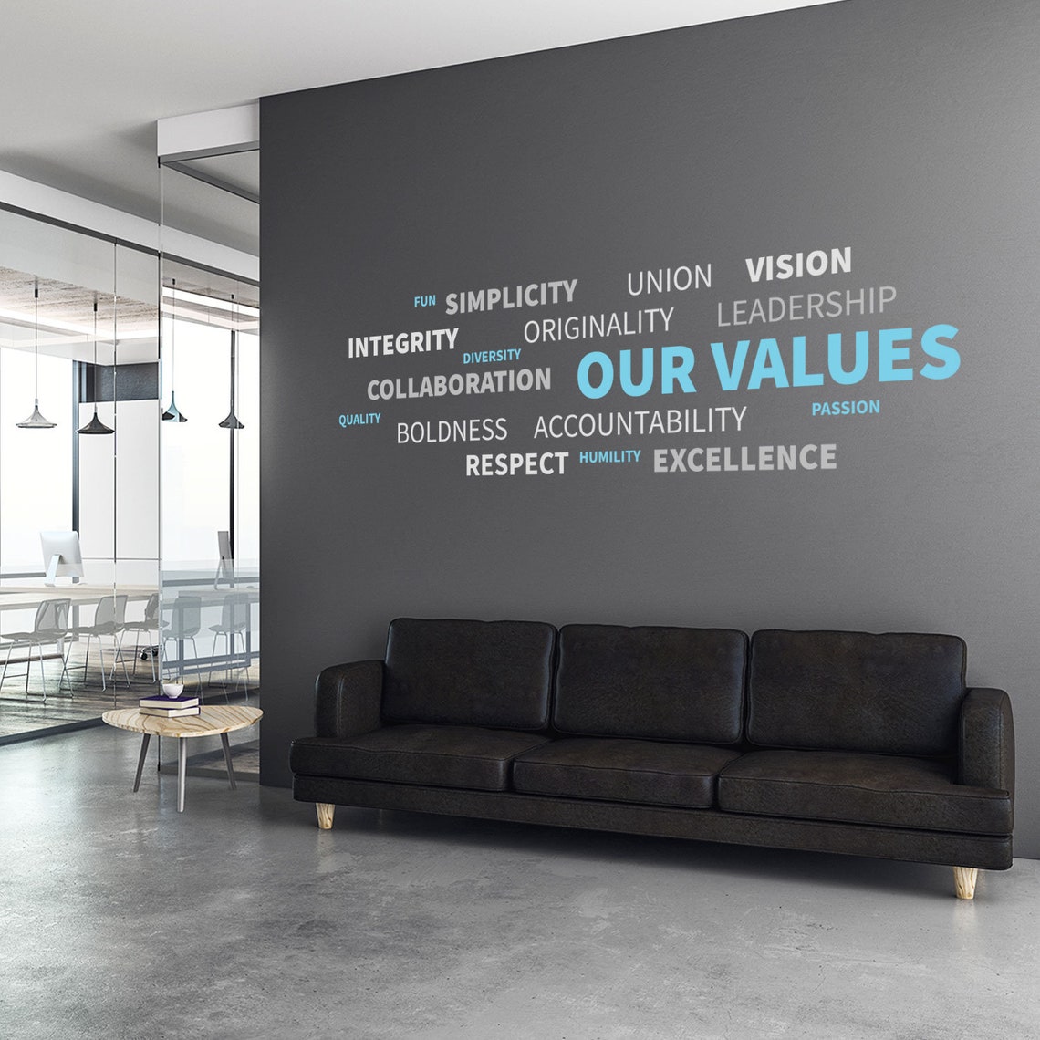 Our Values Wall Decal Values Decal Office Wall Art Office - Etsy
