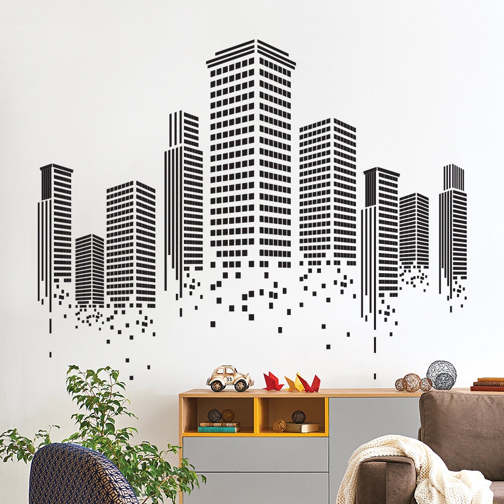 Urban Wall Sticker Office Wall Decal Wall Graphics Vinyl | Etsy