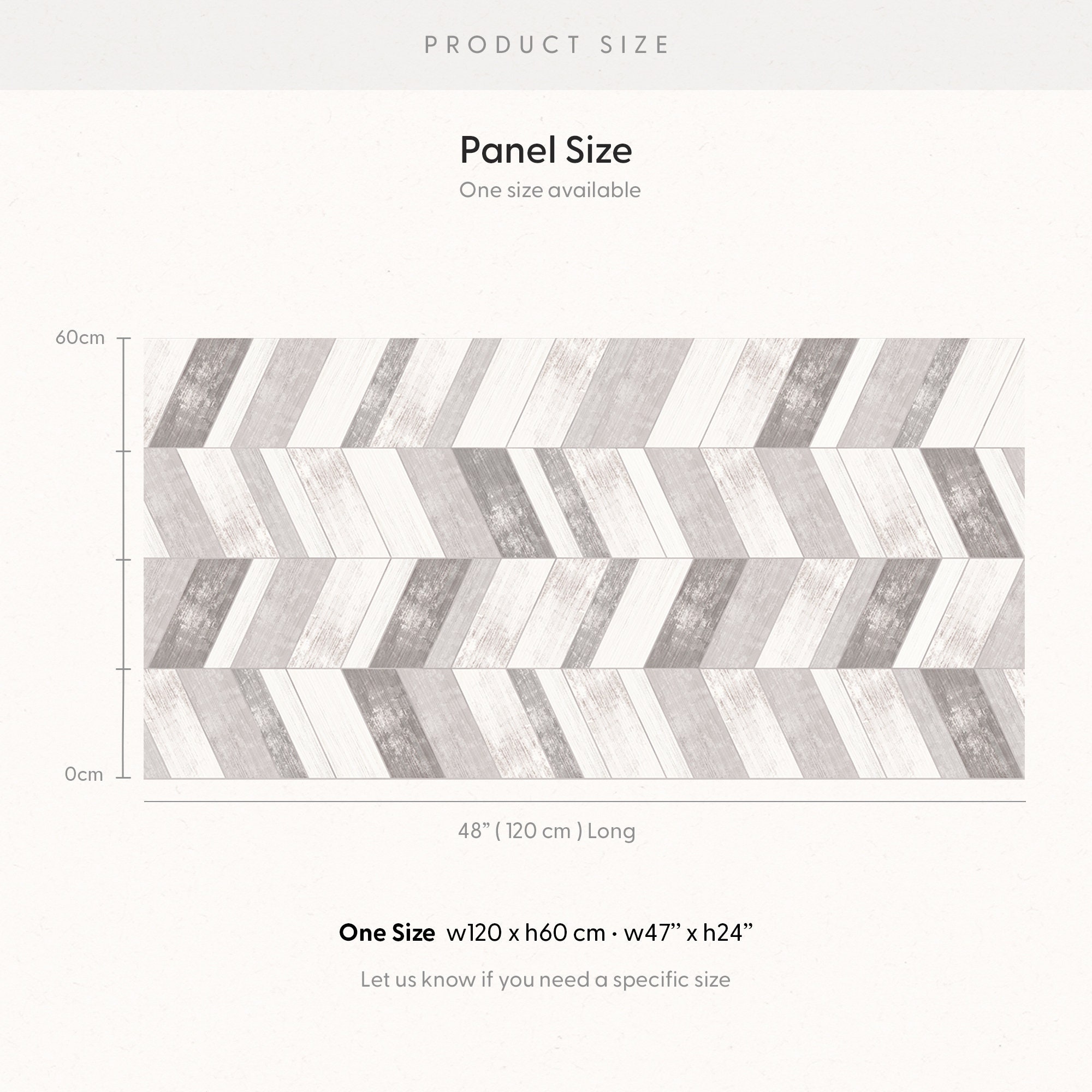 Grey Washed Wood Floor Tile Sticker Panel, Peel and Stick Decal, Vinyl ...