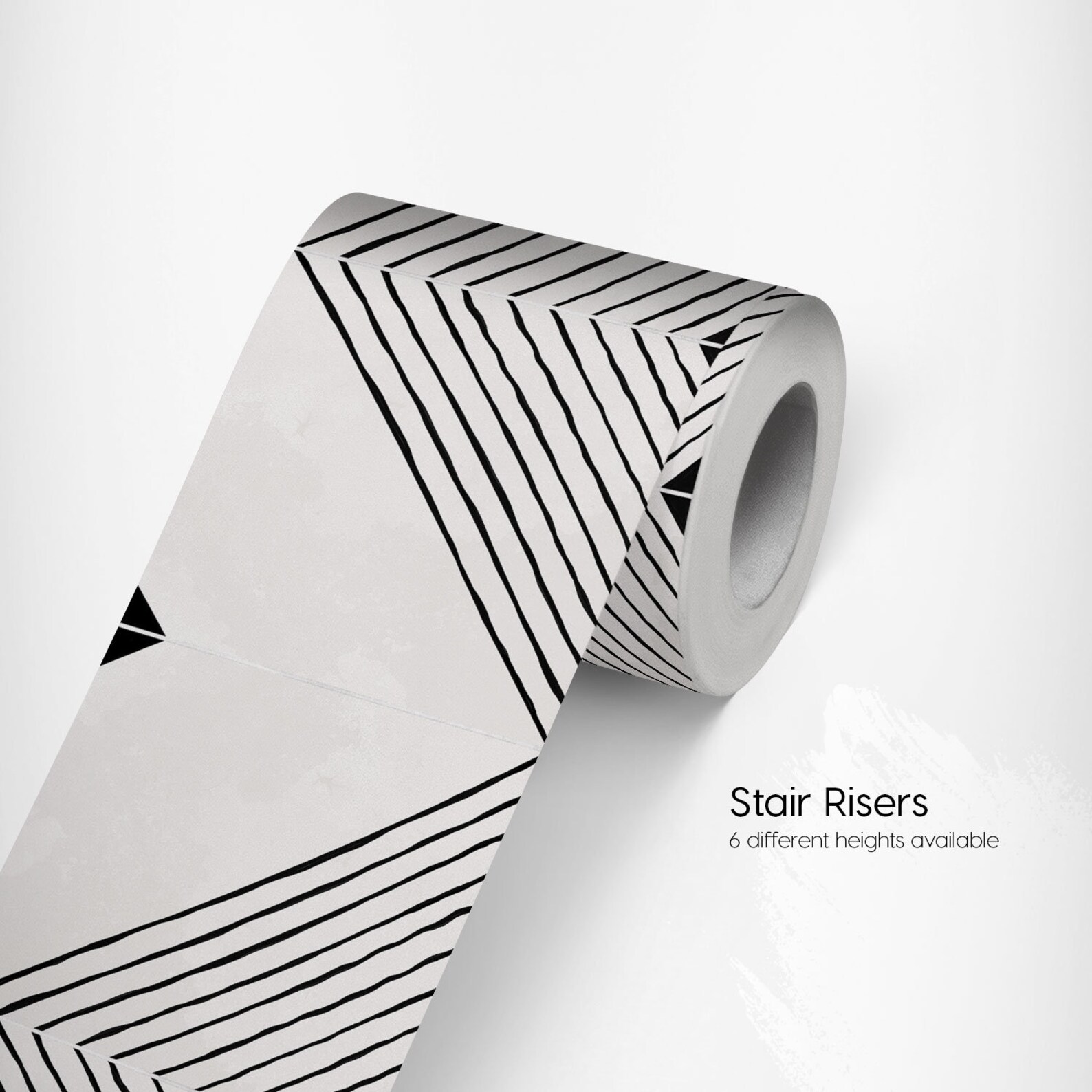 Scandi Black Stair Riser Stickers Pack of 6 Removable Stair - Etsy