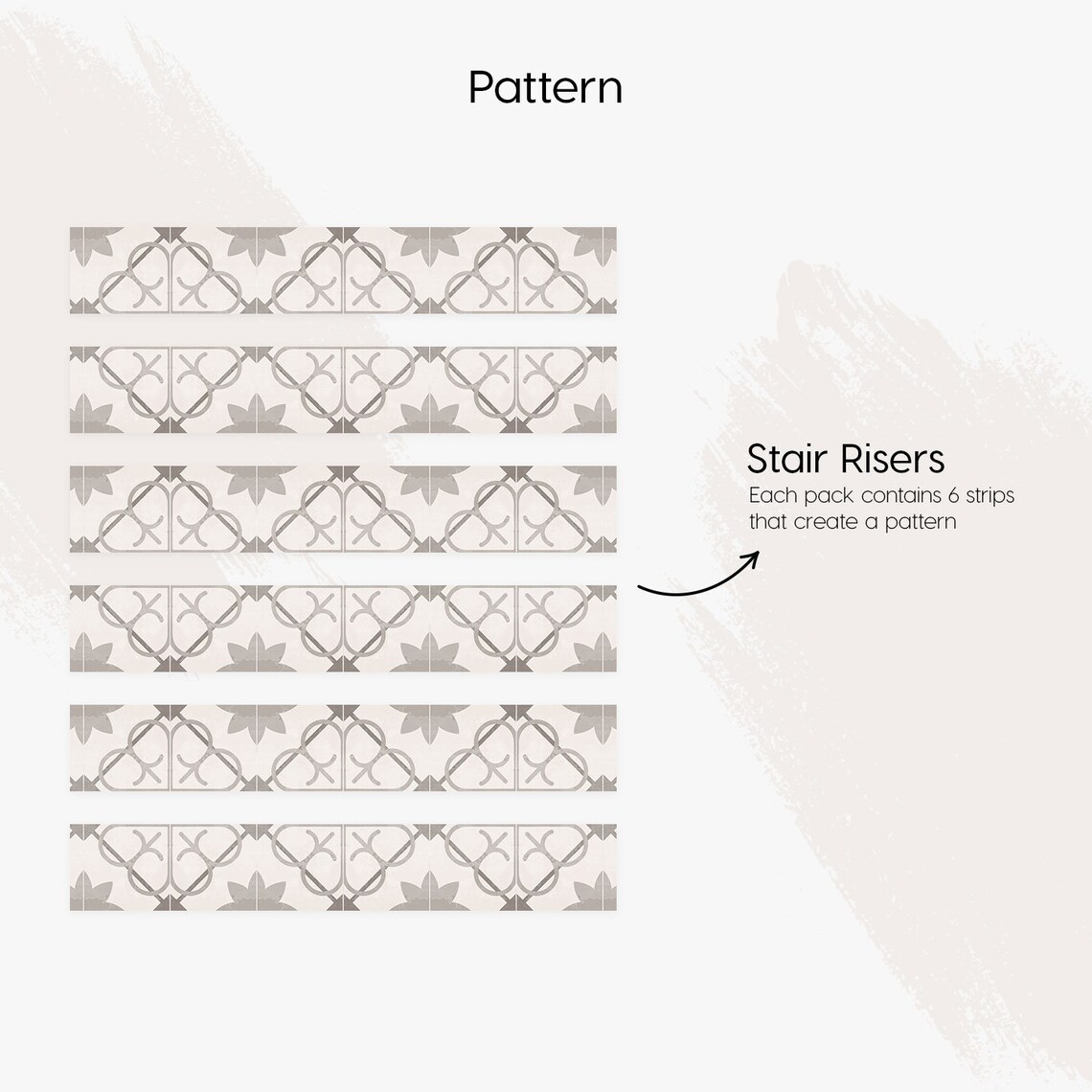 Madeira Grey Stair Riser Stickers Pack of 6 Removable Stair - Etsy