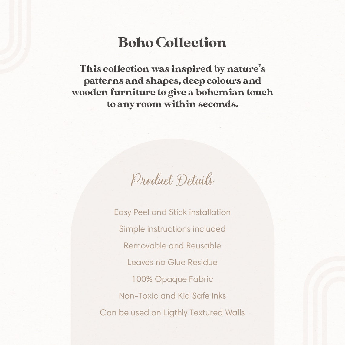 Solid Boho Circle Wall Decal Color Circle Wall Sticker Color - Etsy