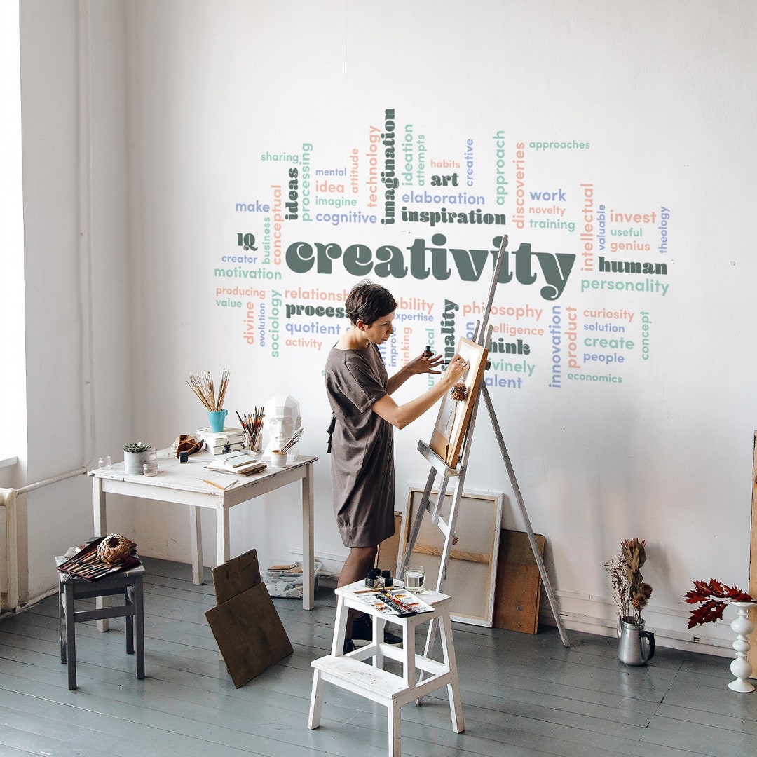 Creativity Wall Decal, Office Wall Decal, Office Wall Art, Creative ...