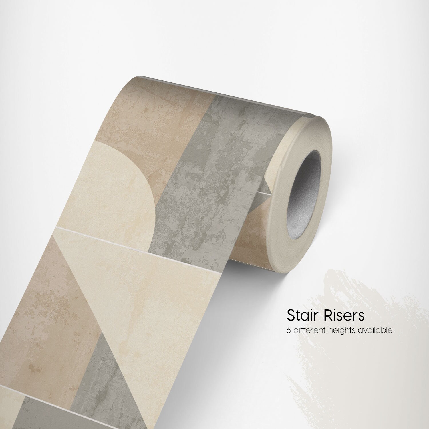 Geometric Sand Stair Riser Stickers Pack of 6 Removable | Etsy