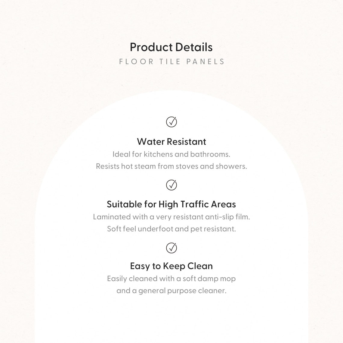 Chipboard White Floor Tile Sticker Panel, Peel and Stick Decal, Vinyl ...
