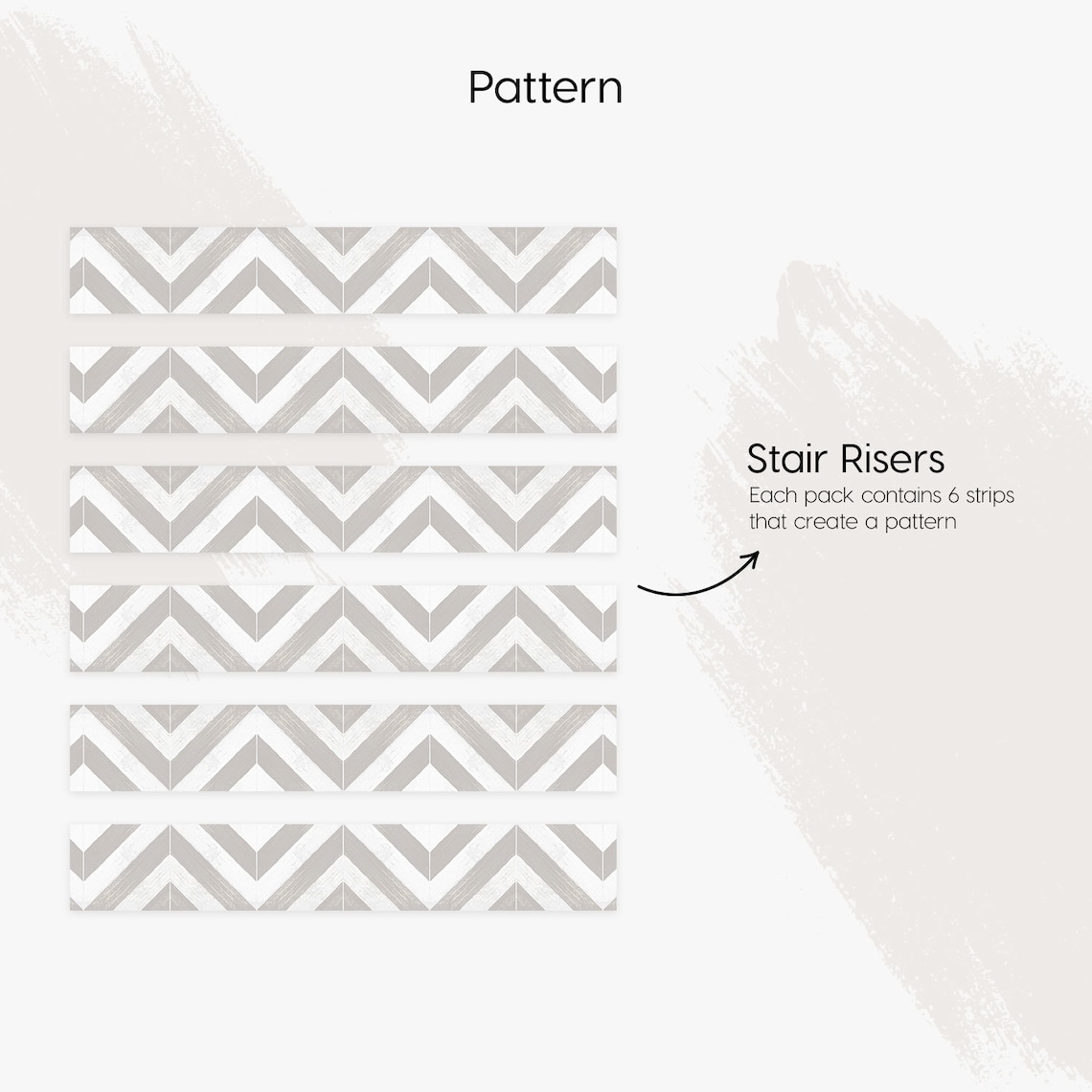 Hardwood Grey Stair Riser Stickers Pack of 6 Removable Stair | Etsy