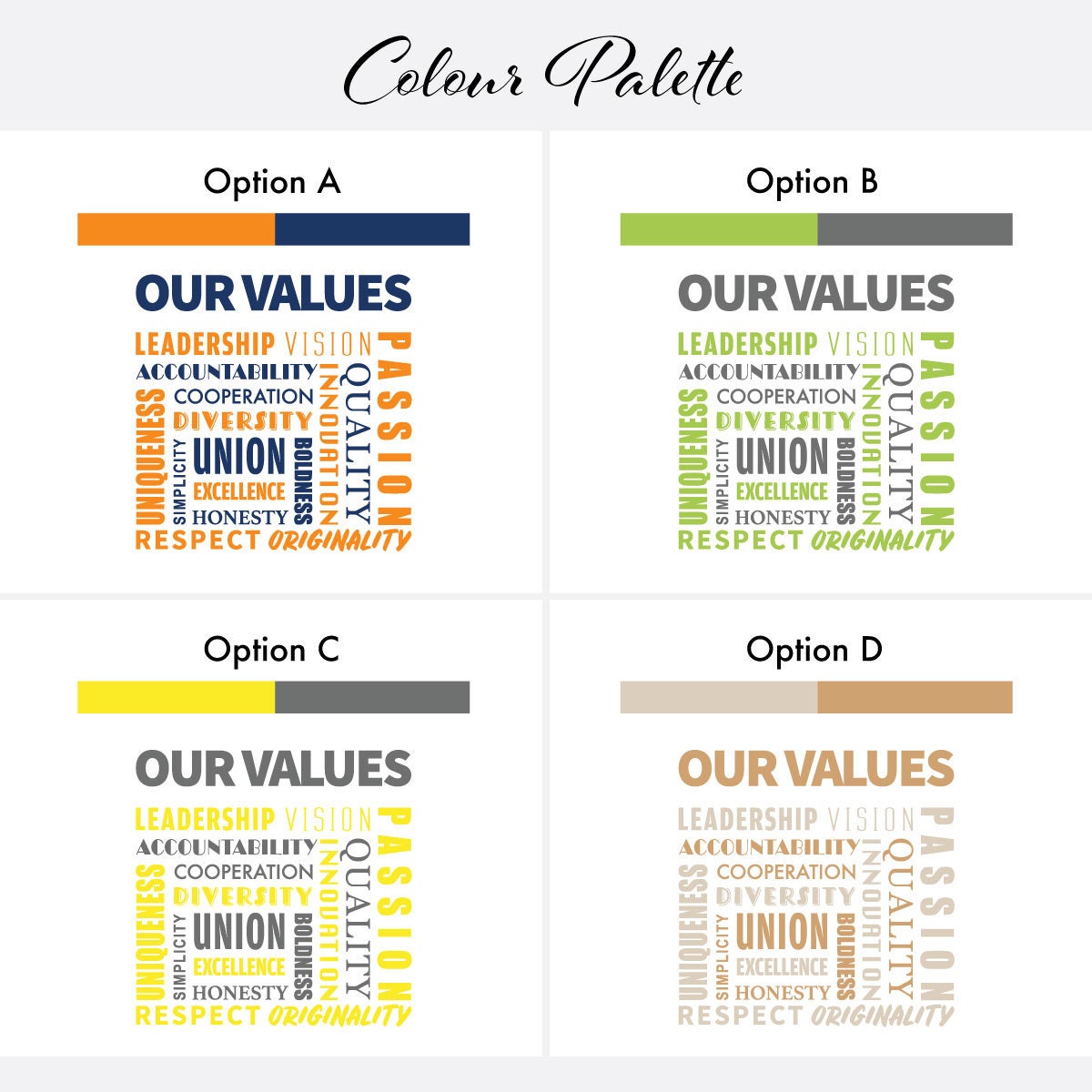 Our Values Wall Decal Values Decal Office Wall Art Office - Etsy UK