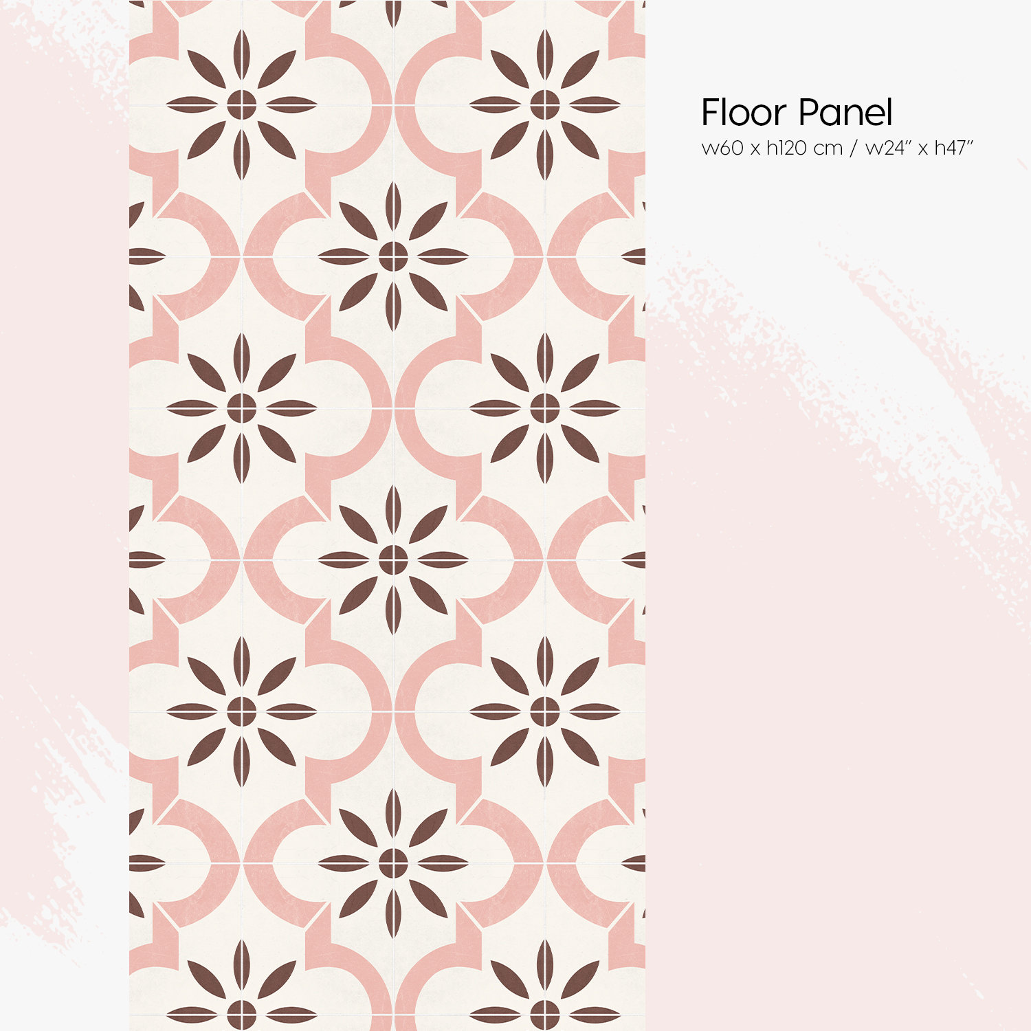 Granada Pink Floor Tile Sticker Panel Peel and Stick Decal - Etsy