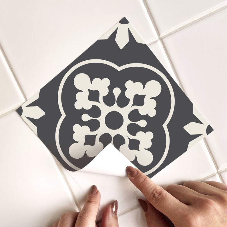 Grey Tile Decals Self-adhesive Wall & Floor Tile Stickers - Etsy