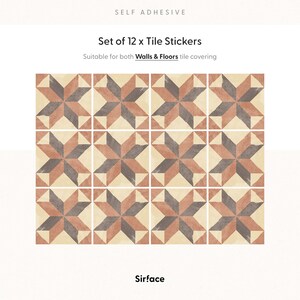 Siena Tile Decals - Self-adhesive Wall & Floor Tile Stickers - PACK OF ...