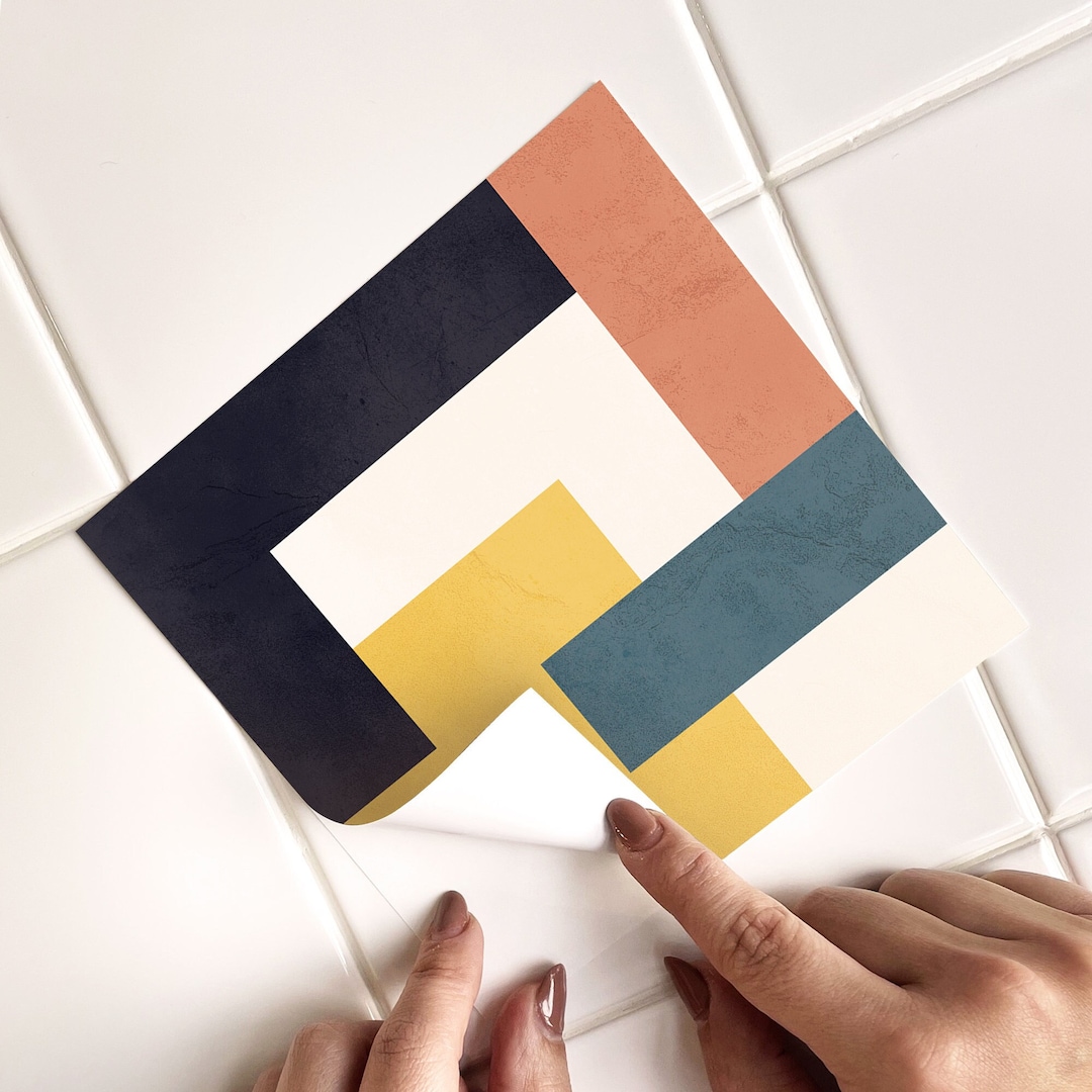 Retro Inspired Tile Decals - Self-adhesive Wall & Floor Tile Stickers ...