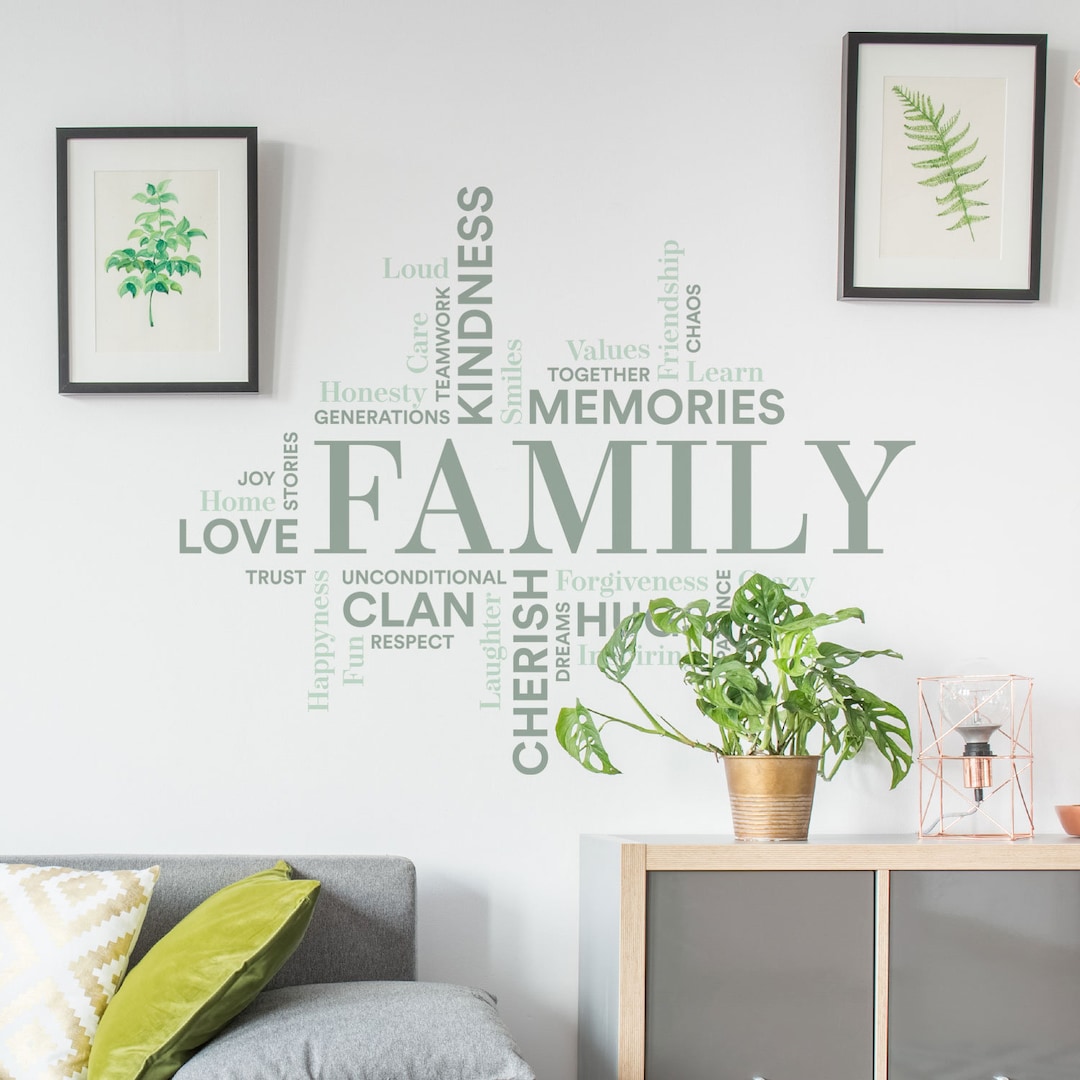 Family Wall Sticker, Family Quotes, Family Sign, Wall Art, Family ...