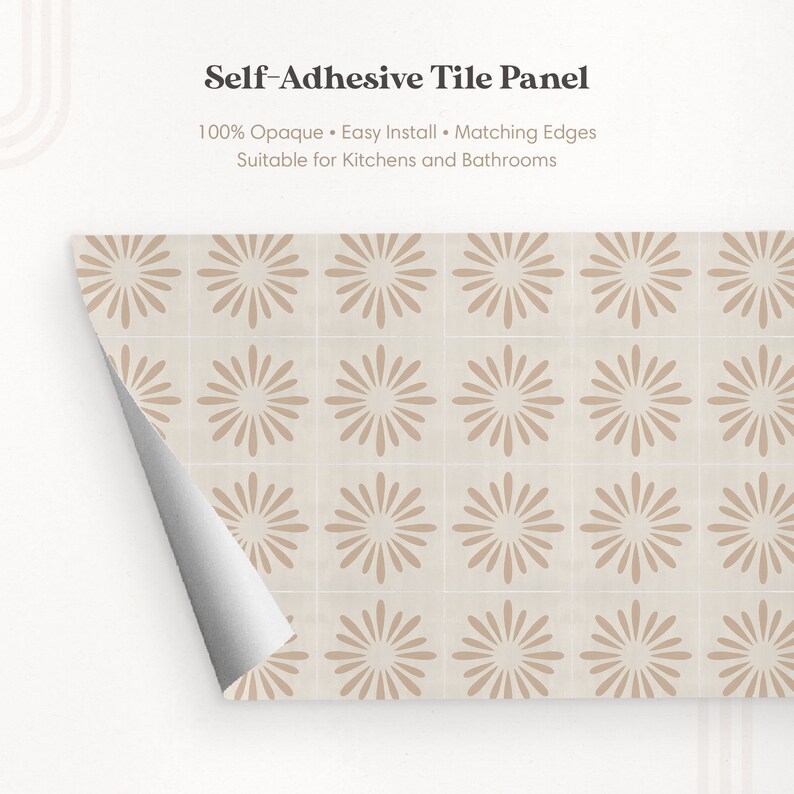 Kitchen and Bathroom Splashback Panel Removable Vinyl - Etsy