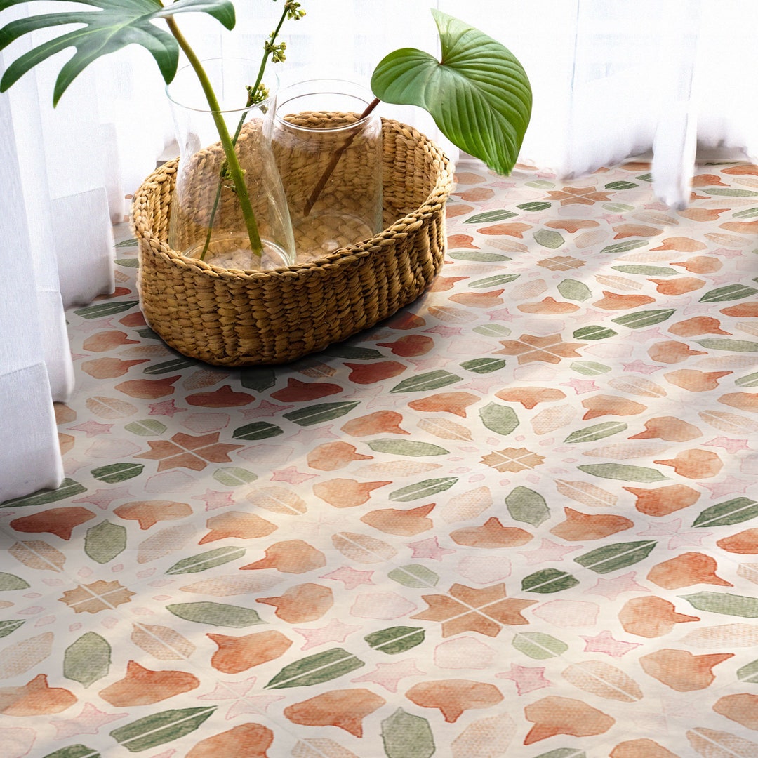 Fez Green Tile Decals - Moroccan Tile Stickers Collection - Self ...