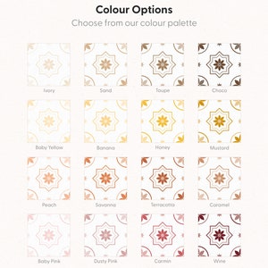 Geo Flower Tile Decals Peel and Stick Vinyl Tile, Peel Stick Floor Tile ...