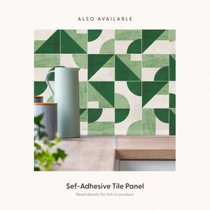Geometric Emerald Tile Decals - Self-adhesive Wall & Floor Tile ...