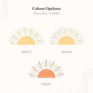 Rising Sun Wall Decal Wall Decal Abstract Wall Sticker - Etsy