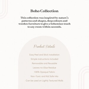 Mountain Sunset Boho Wall Decal. Self Adhesive Peel and Stick - Etsy