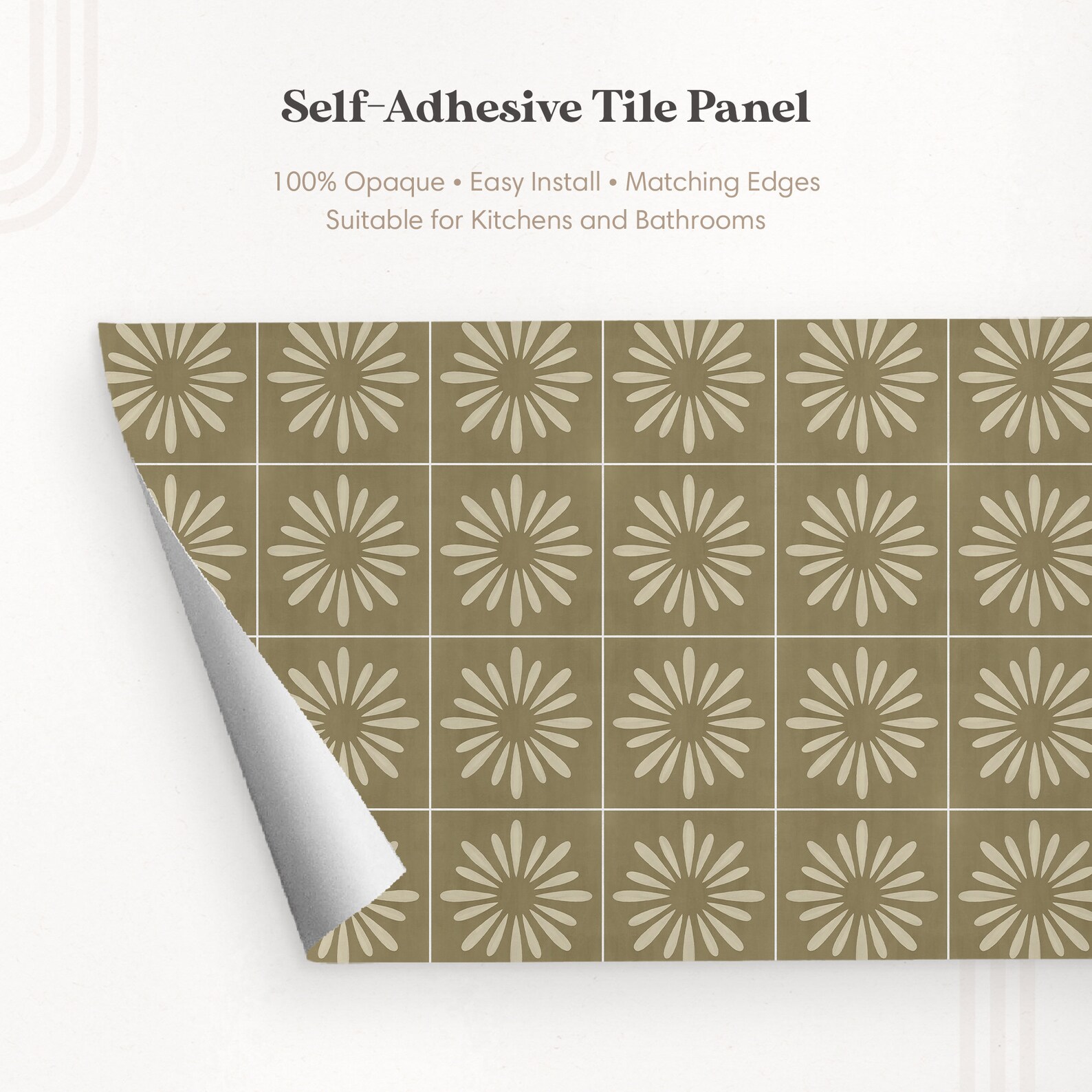 Kitchen and Bathroom Splashback Panel Removable Vinyl - Etsy