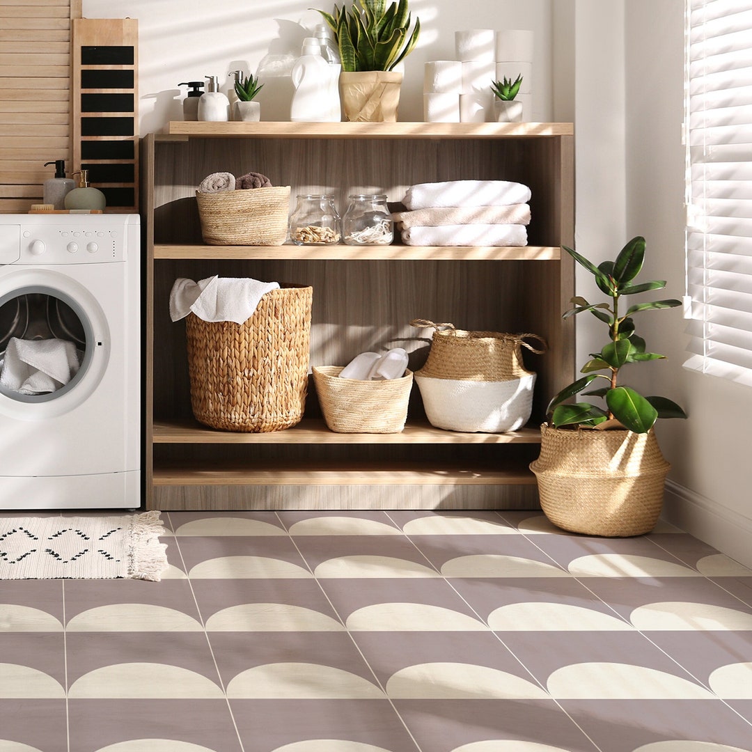 Half Circle Tile Decals: Peel and Stick Vinyl, Kitchen & Bath - 12 Pack ...