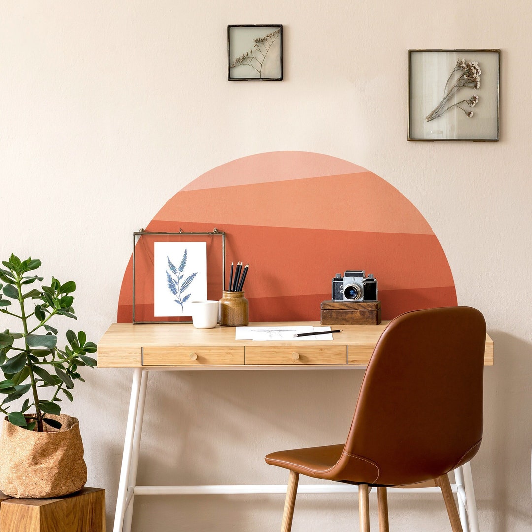 Boho Sundown Wall Decal | Rising Sun, Sun Decal, Bohemian Wall Decals ...