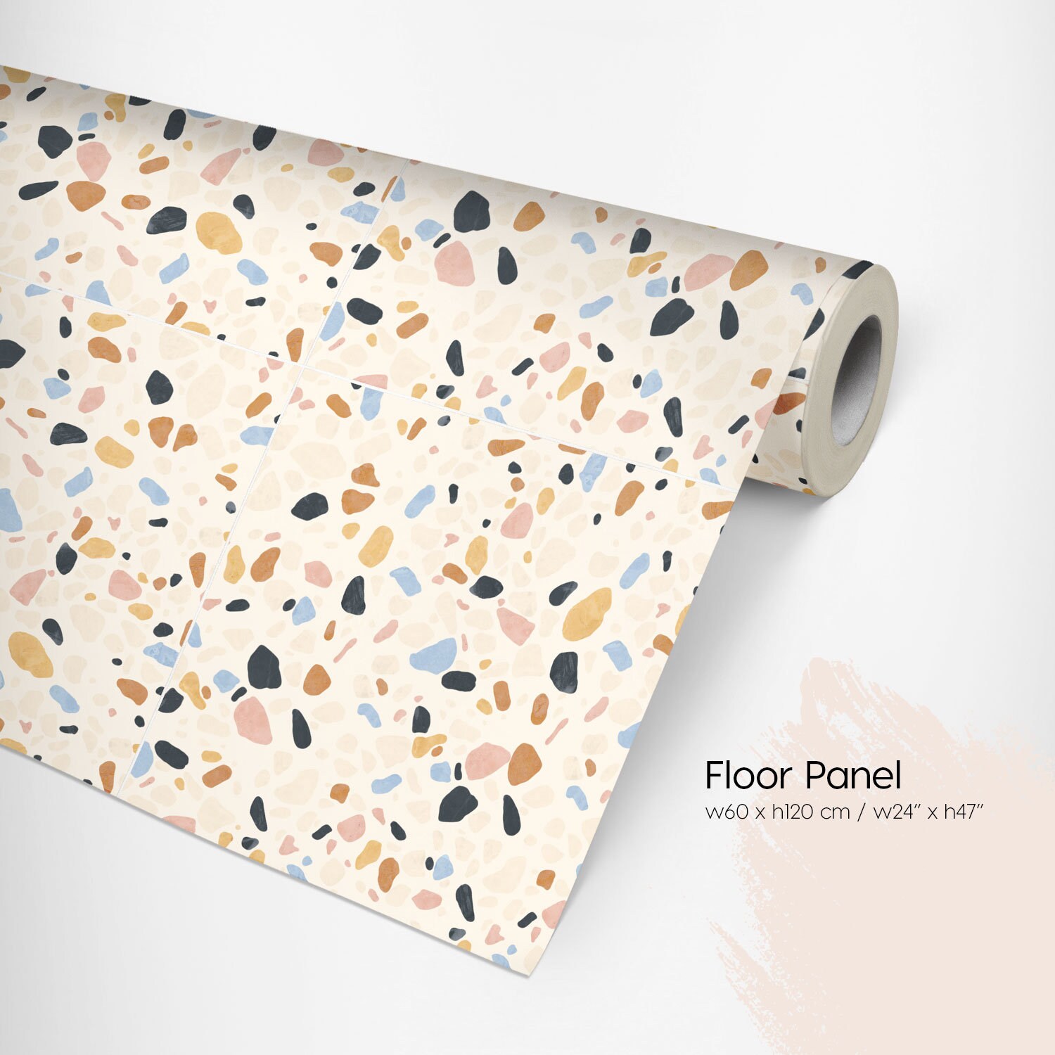 Terrazzo Floor Tile Sticker Panel Peel and Stick Decal Vinyl - Etsy