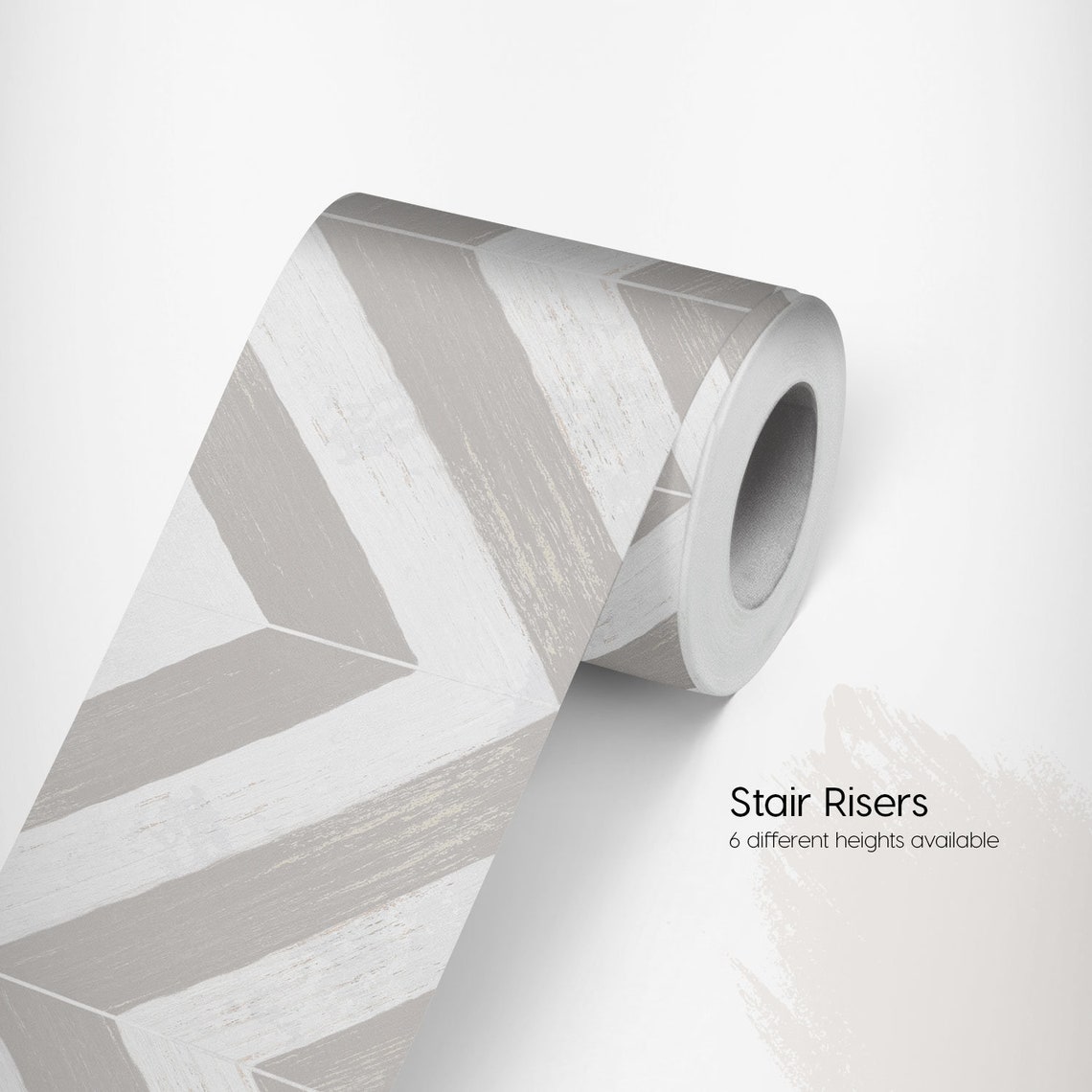 Hardwood Grey Stair Riser Stickers Pack of 6 Removable Stair - Etsy