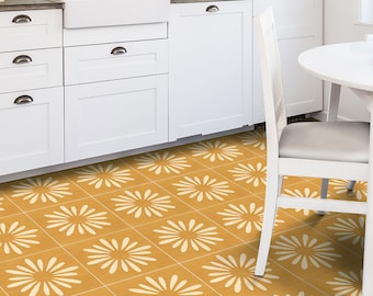 Verona Red Floor Tile Sticker Panel, Peel and Stick Decal, Vinyl Floor ...