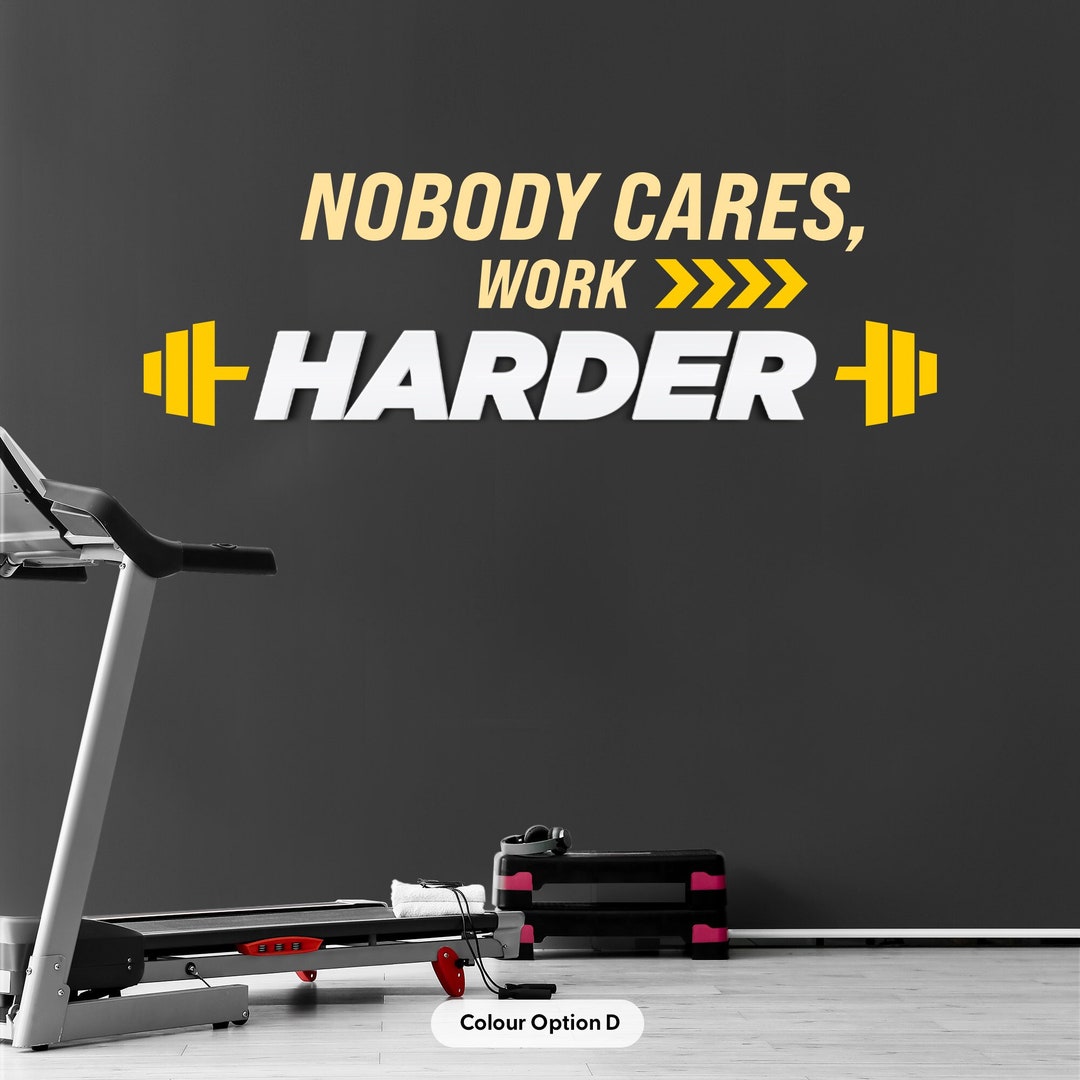 3D Exercise Stickers - Gym Wall Decal - Workout Stickers - Fitness ...