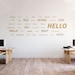 Hello Office Wall Decal Hello Decal Office Wall Art Office - Etsy