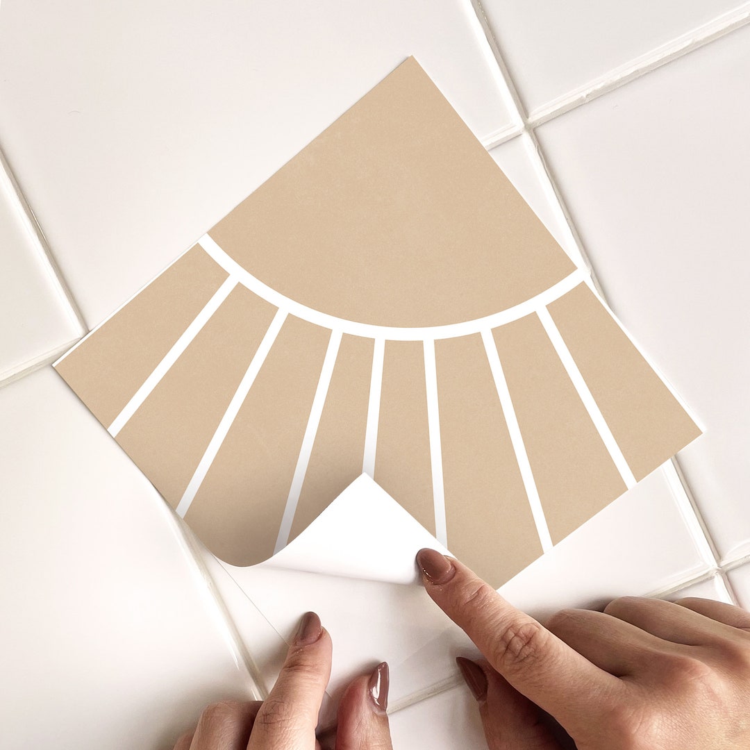 Sun Tile Sand Tile Decals - Self-adhesive Wall & Floor Tile Stickers ...