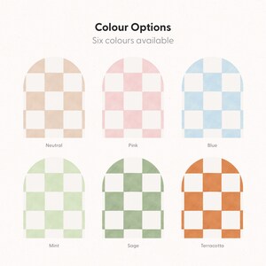 Checkered Headboard Sticker, Bed Arch Sticker, Headboard Wall Decal ...